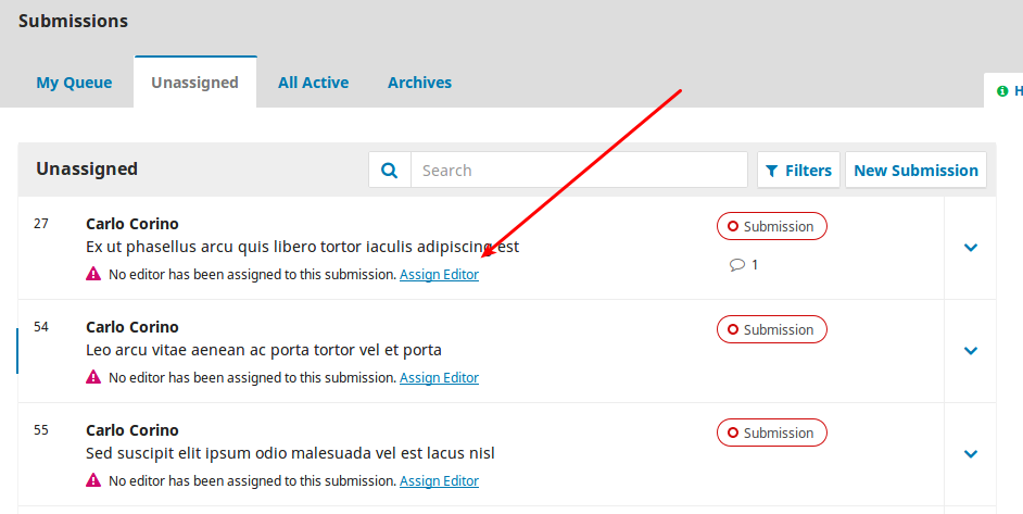 Add quick actions from submissions list · Issue #2887 · pkp/pkp-lib · GitHub