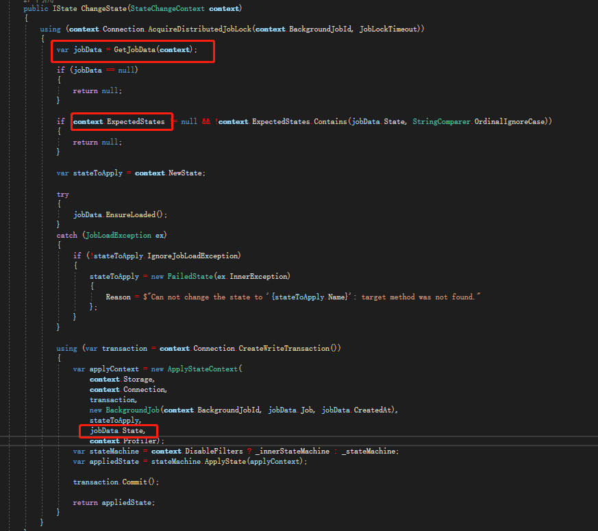 Modify BackgroundJob status exception a: code t: bug · Issue #1867 · HangfireIO/Hangfire · GitHub
