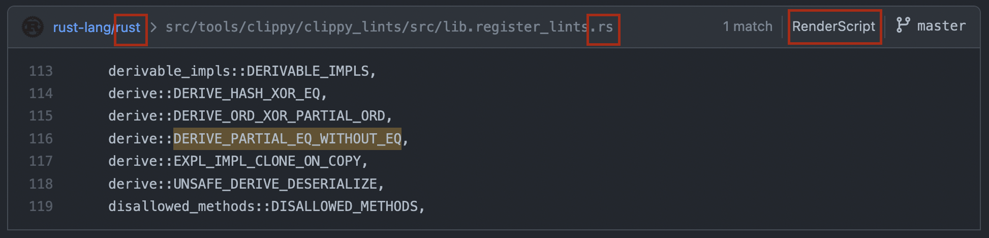 cs.github.com bug: Incorrect language detection (rust vs. renderscript) · community · Discussion ...