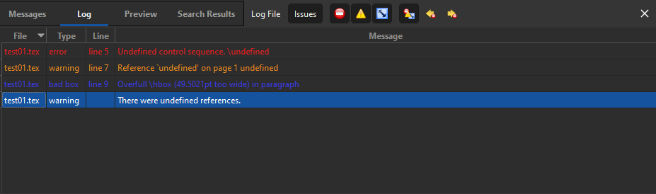 Bad box log highlighting is hardly readable using Adwaita Dark · Issue #2268 · texstudio-org ...