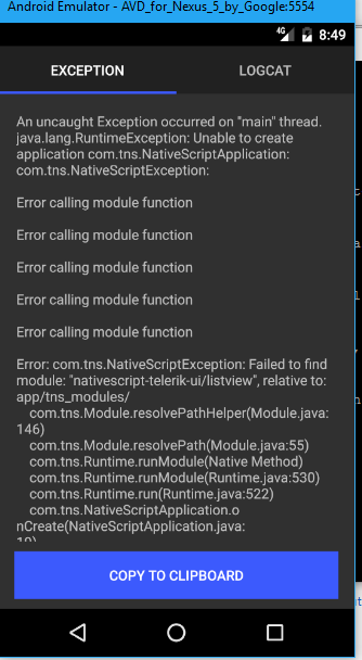 RadListView sometimes crushes on "item selected" event · Issue #271 · ProgressNS/nativescript-ui ...
