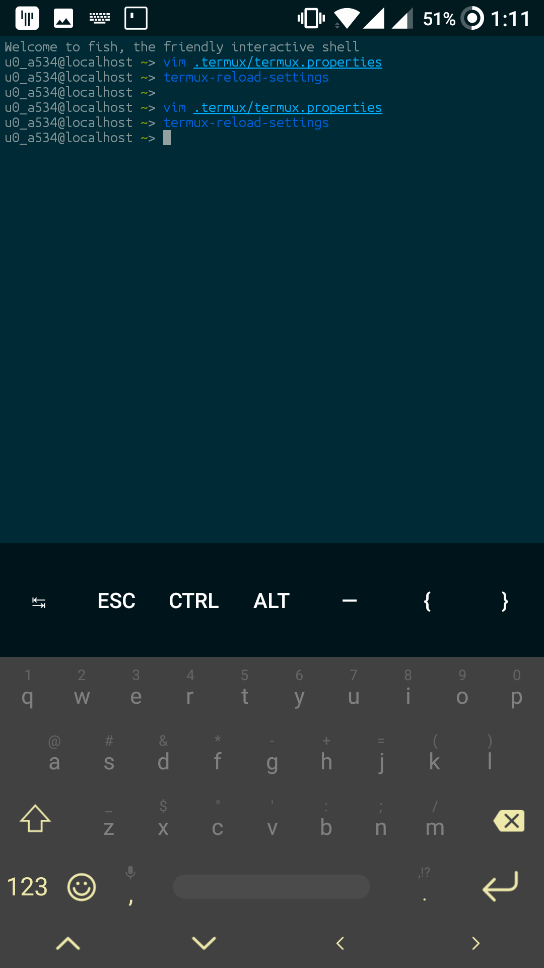 Extra key view not rescaling after termux-reload-settings · Issue #1003 · termux/termux-app · GitHub
