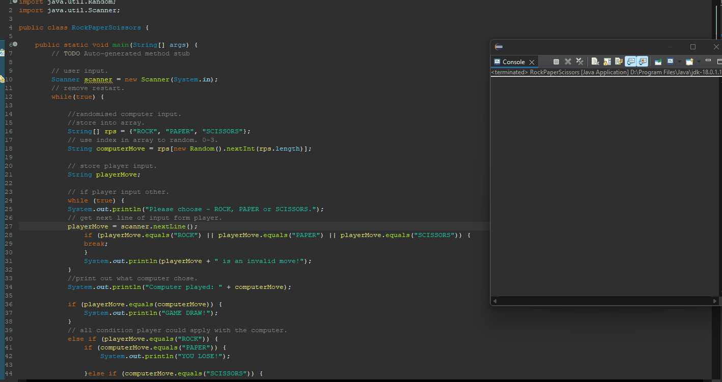 GitHub - xKegix/Rock-Paper-Scissors---JAVA: First Java project of the game RPS.