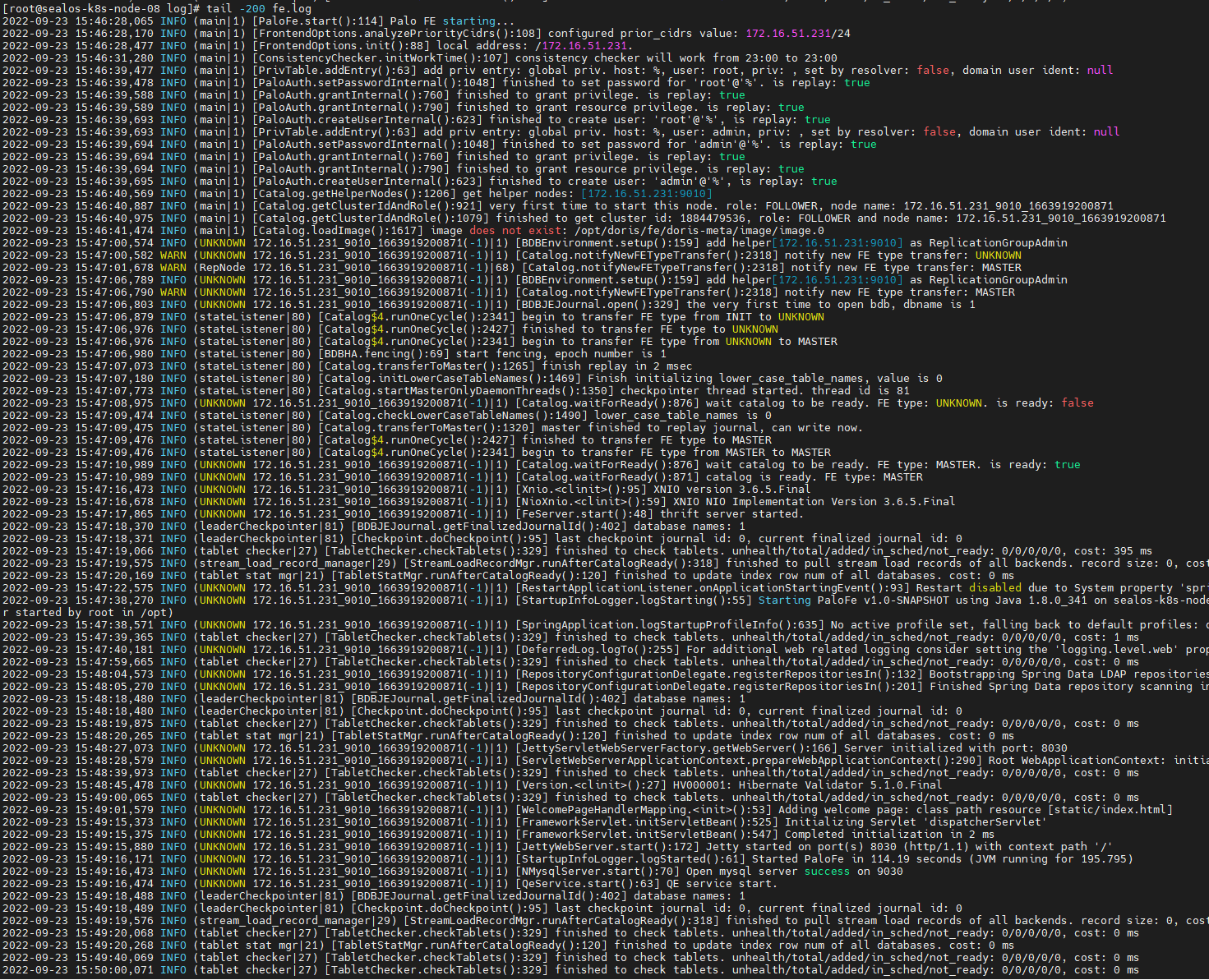 k8s部署Doris，存储卷挂载于 ceph | glusterfs，fe pod 无法启动 · Issue #12914 · apache/doris · GitHub