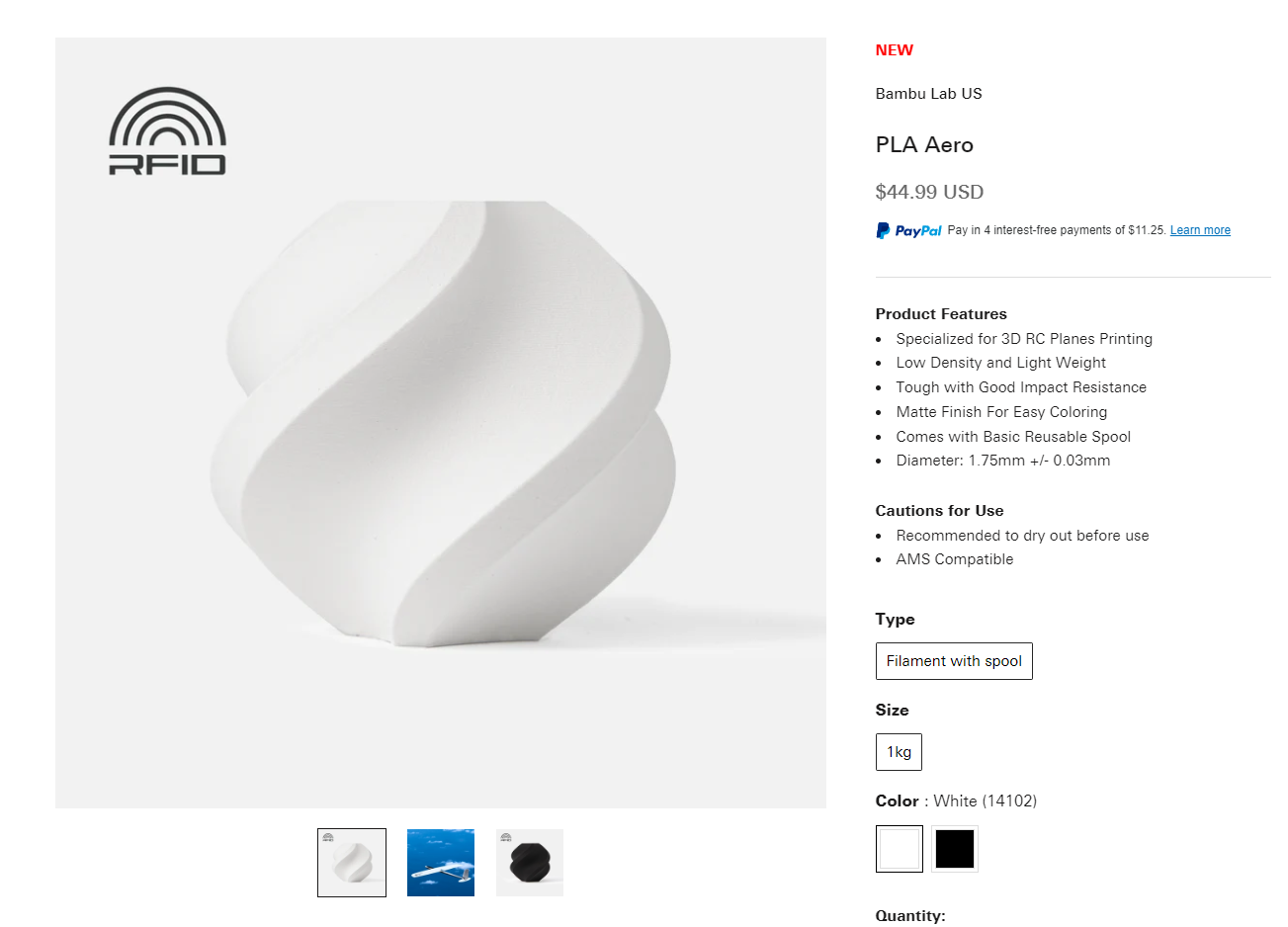 Can't print in PLA Aero using AMS · Issue #2533 · bambulab/BambuStudio · GitHub