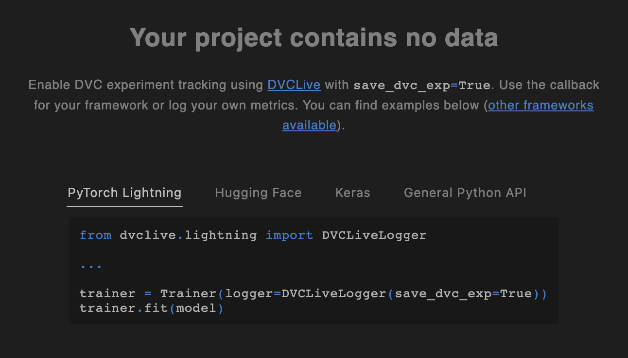 Onboarding to running experiments · Issue #3058 · iterative/vscode-dvc · GitHub