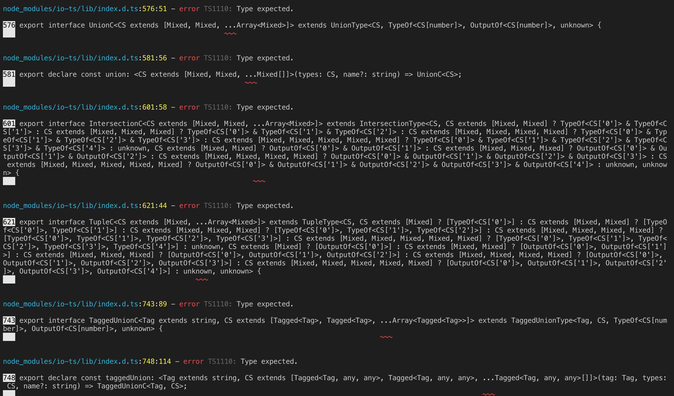 Type expected? · Issue #298 · gcanti/io-ts · GitHub