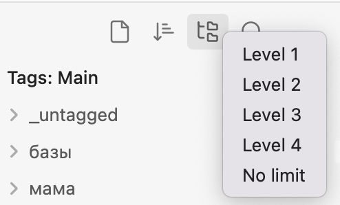 There is no visual mark (check) in Expand Limit menu · Issue #50 · vrtmrz/obsidian-tagfolder ...