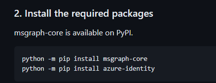Set pip3 in the readME · Issue #221 · microsoftgraph/msgraph-sdk-python-core · GitHub