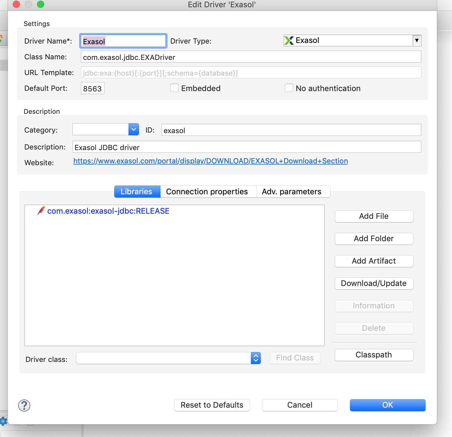 Exasol Driver not working · Issue #4830 · dbeaver/dbeaver · GitHub
