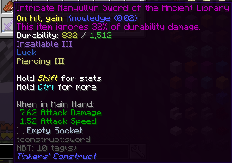 [Bug]: Tooltip does not show extra Apotheosis affixes on Tinker's stuff · Issue #1437 · FTBTeam ...