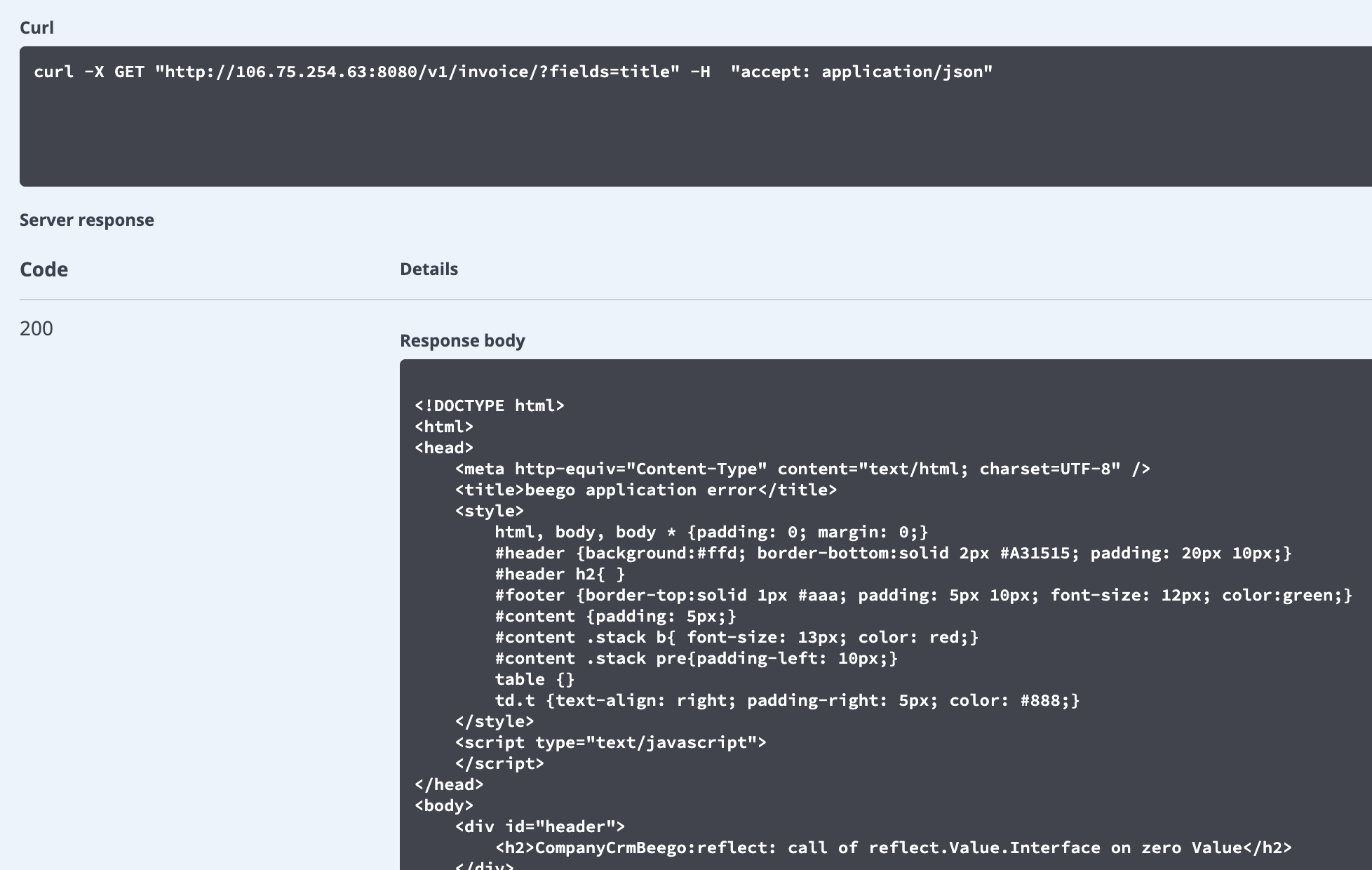 Methods GetAllXxxAPI generated from bee api got error · Issue #4368 · beego/beego · GitHub