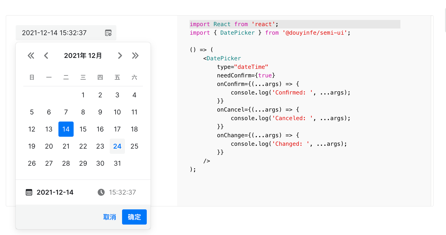 [Datepicker] 日期选择器在关闭时，回显行为与回调行为不一致 · Issue #457 · DouyinFE/semi-design ...