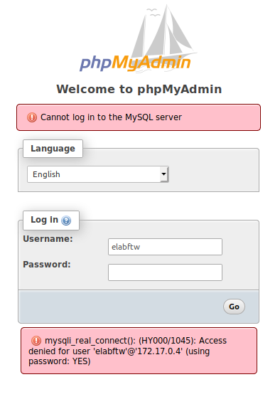 How do I connect to my elabftw-database with phpymadmin with the docker installation · Issue ...