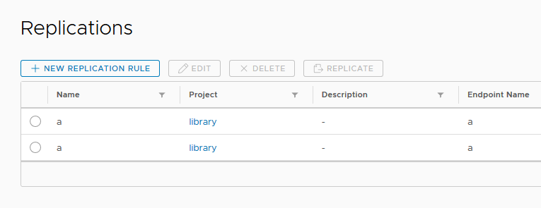 Can create duplicate replication rule · Issue #5102 · goharbor/harbor · GitHub