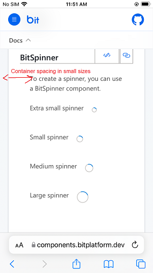 Container spacing in small screens in `BlazorUi` · Issue #3261 · bitfoundation/bitplatform · GitHub