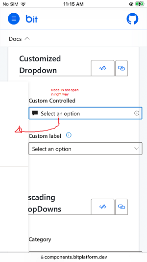 Customized Dropdown is opening in wrong position in small screens. · Issue #3251 · bitfoundation ...