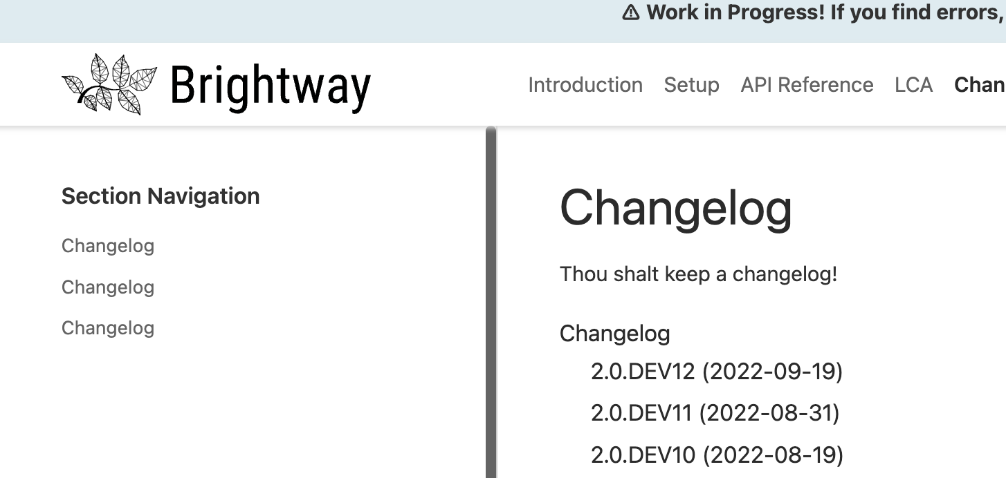 Rename Brightway package`CHANGE.md` headlines to include package names · Issue #21 · brightway ...