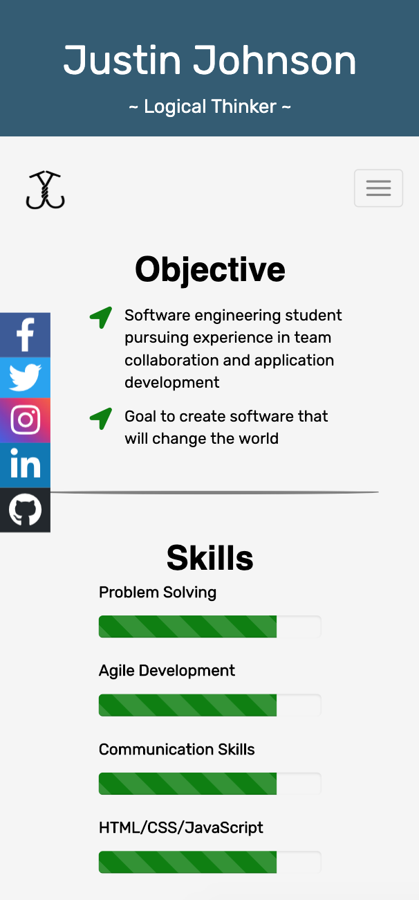 Github Justinjohnson Devjustindev Static Resume