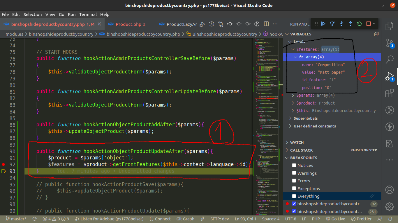 product update hooks don't contain updated values of product features · Issue #28562 ...