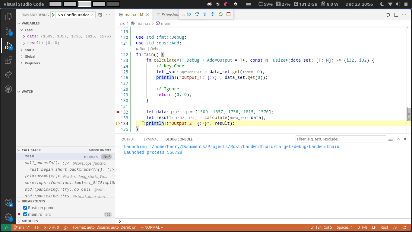 Rust - With Simple Function, LLDB Debugger variables duplicated and random? · Issue #584 ...
