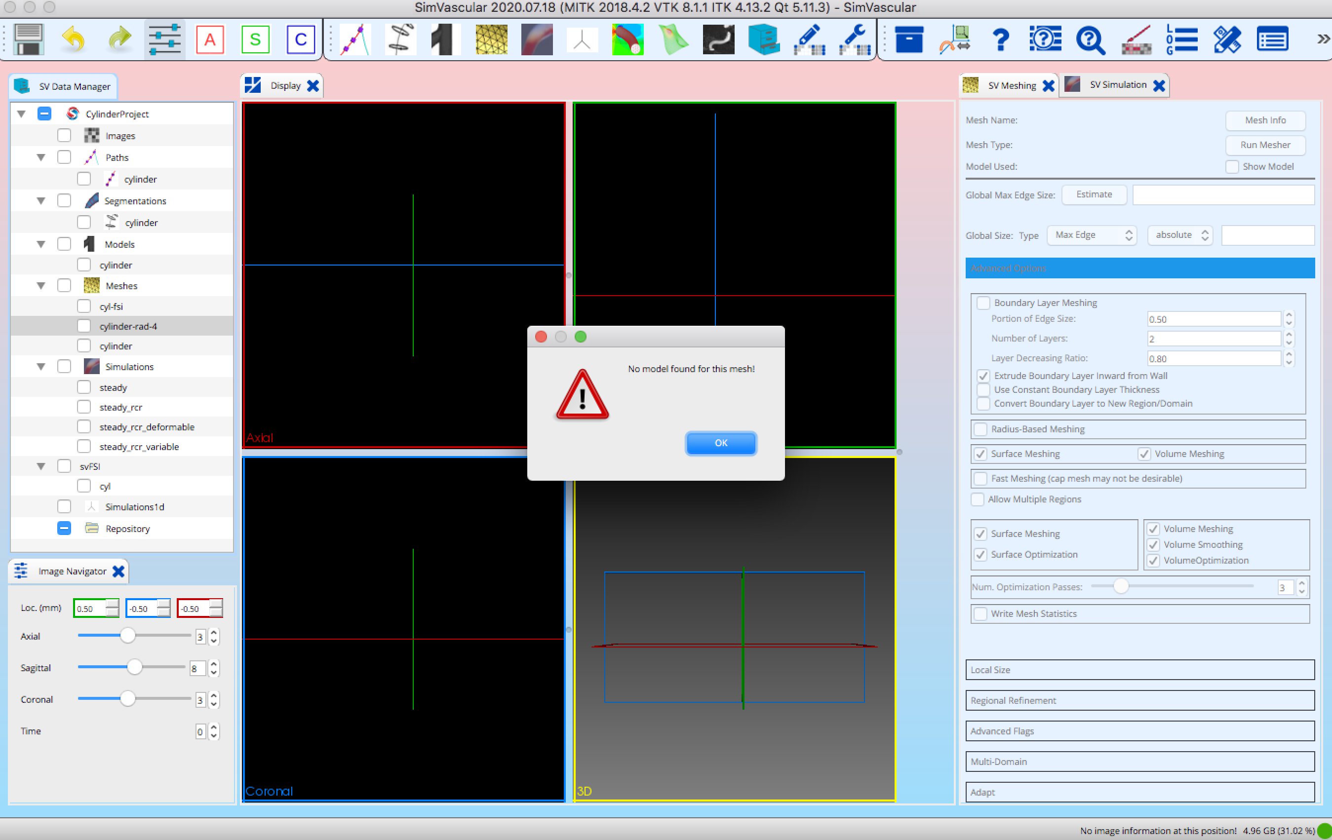 Deleting a model node and then the mesh node derived from the model crashes SV · Issue #701 ...