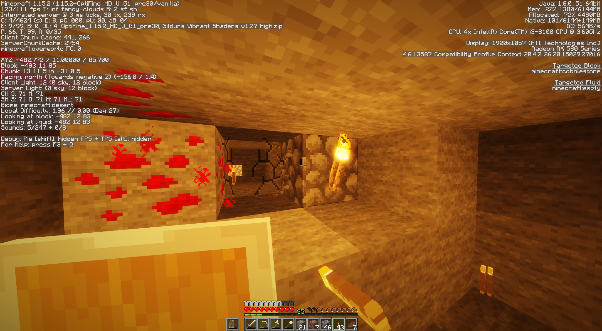 [1.15.2 pre30] Block breaking animation not connected to the block ...