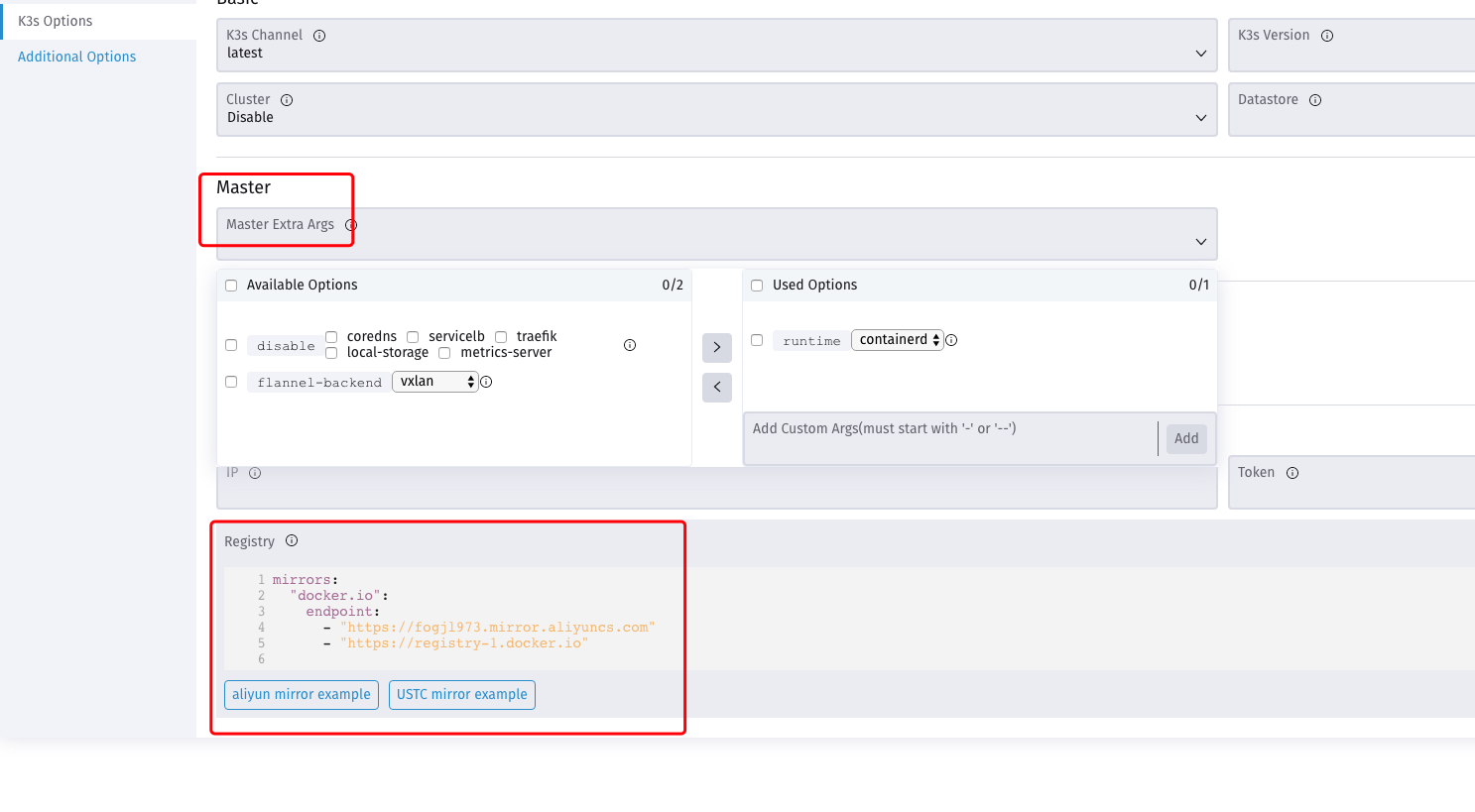 [BUG] UI fail save K3s options when edit template again · Issue #296 · cnrancher/autok3s · GitHub