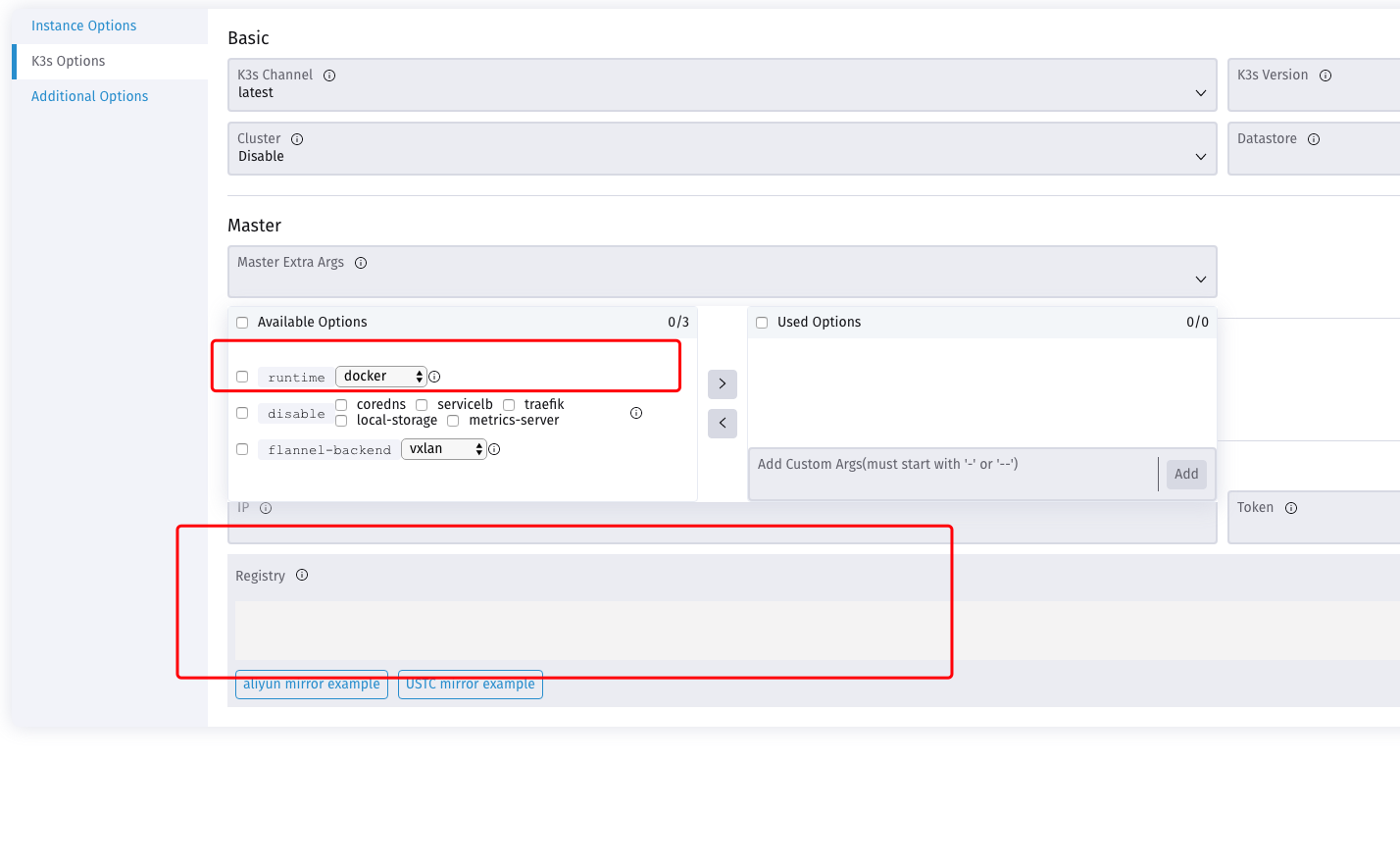 [BUG] UI fail save K3s options when edit template again · Issue #296 · cnrancher/autok3s · GitHub