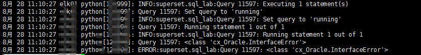 when i execute oracle sql statements like update in SQLLAB, get "oracle error: not a query ...