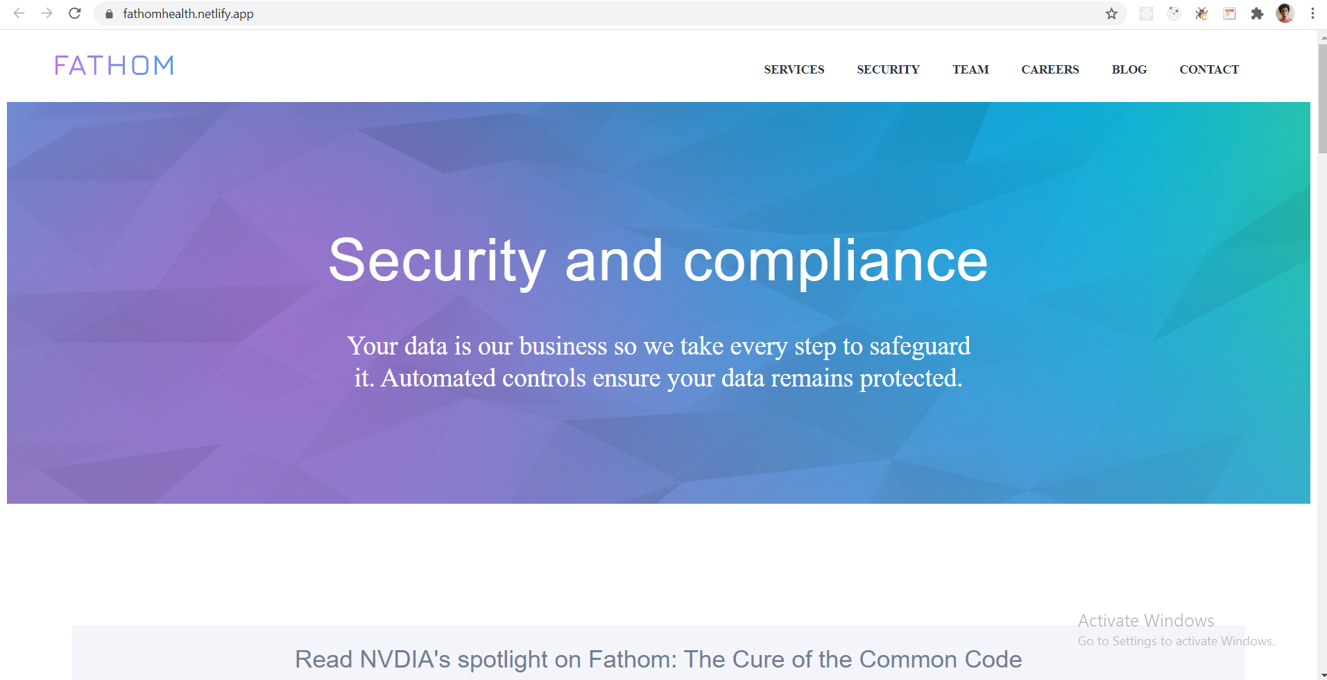 GitHub - vedascript/fathomhealth-clone