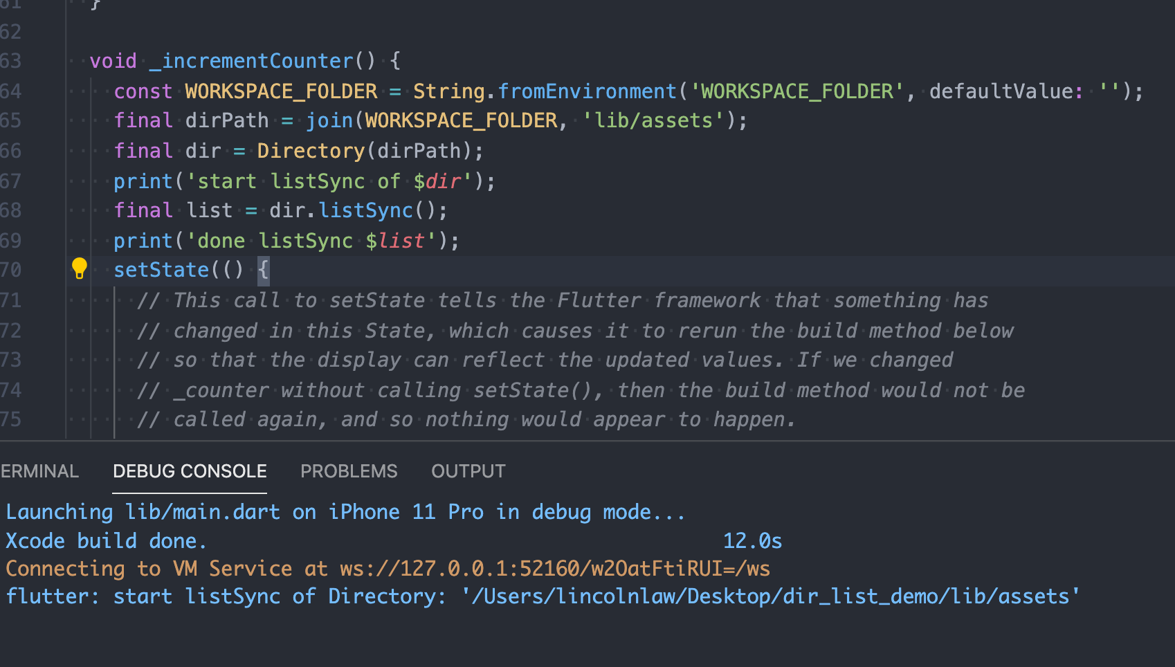 [iOS]Directory.listSync() hangs · Issue #66796 · flutter/flutter · GitHub