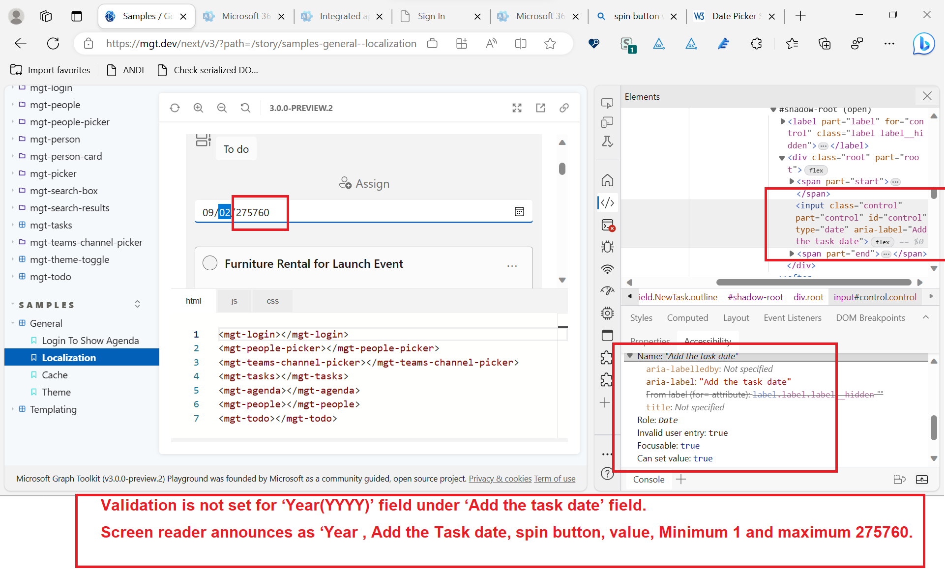[MGTP-Components-Samples-General-Localization-Add me-Add the task date]: ‘Validation’ is not set ...