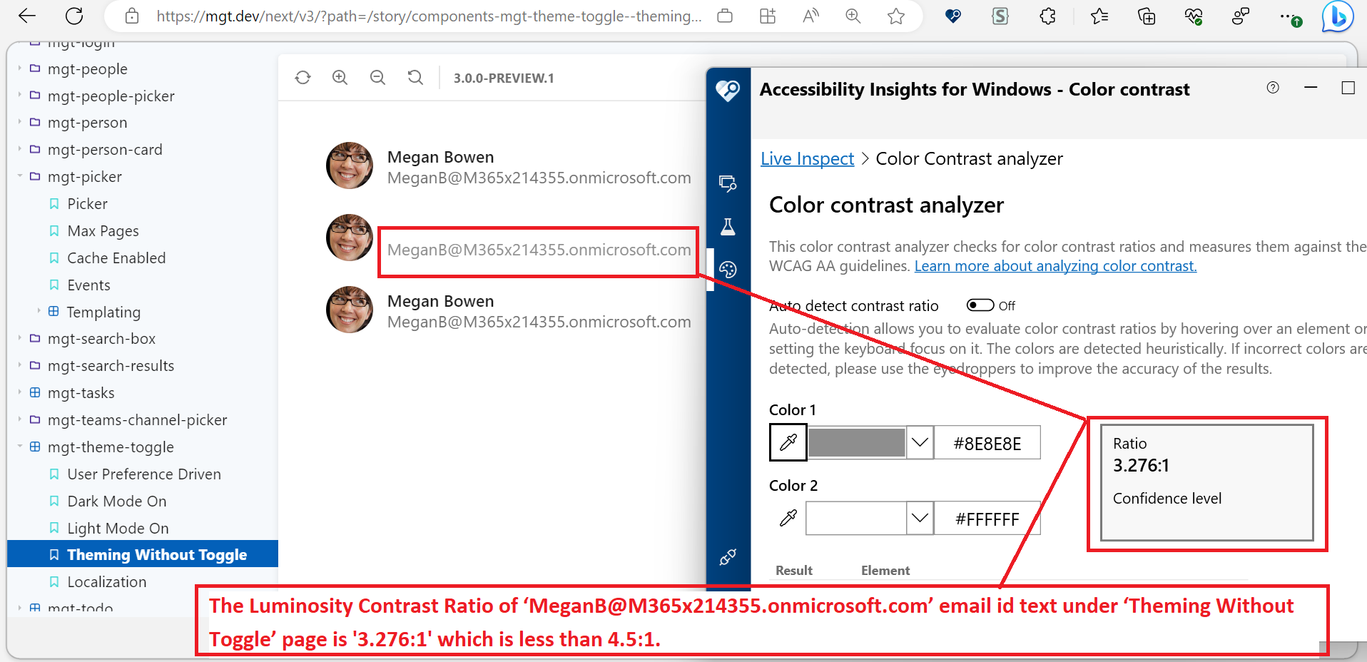 [MGTP-Left Navigation-Mgt-Theme-Toggle-Theming Without Toggle]: The Luminosity Contrast Ratio of ...