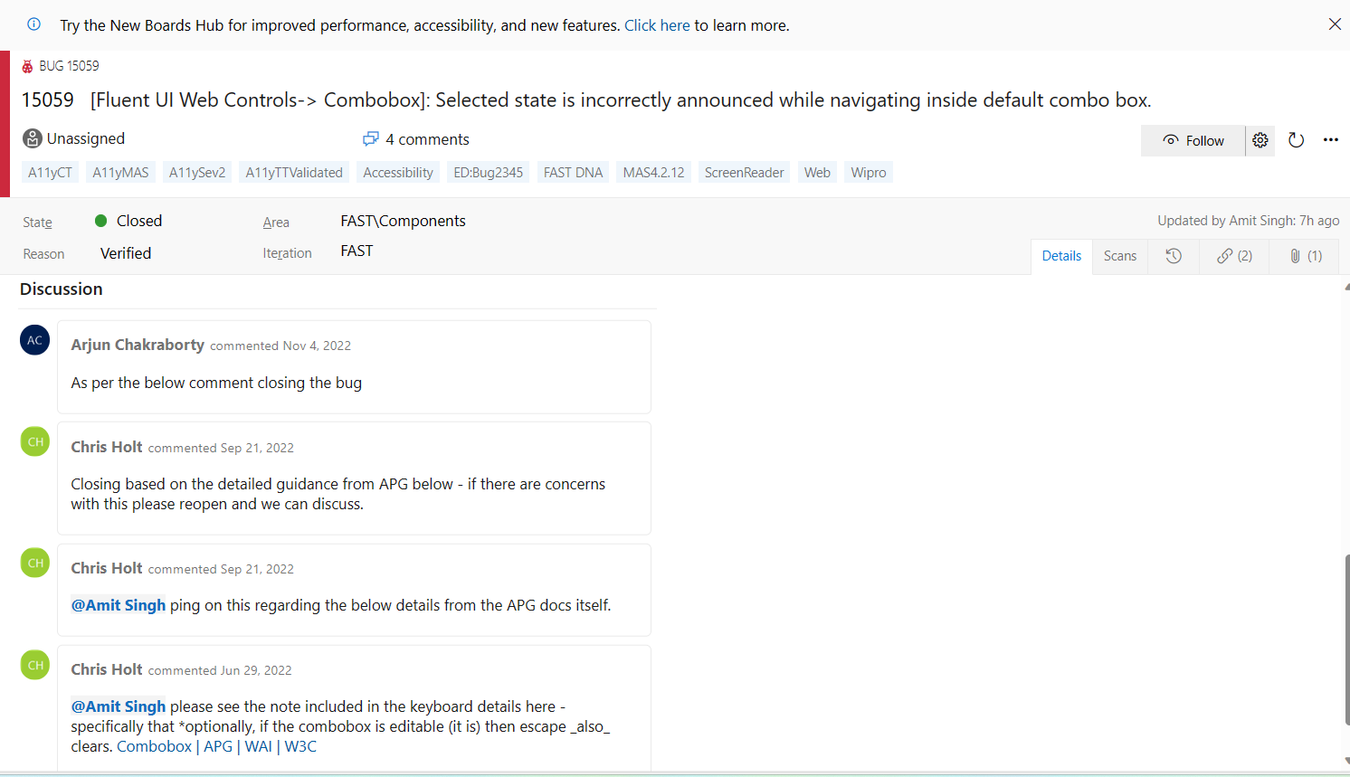 {Linked:Bug15059, LinkedBug} [MGTP-Left Navigation-Mgt-Picker-Max Pages]: Screen reader is ...