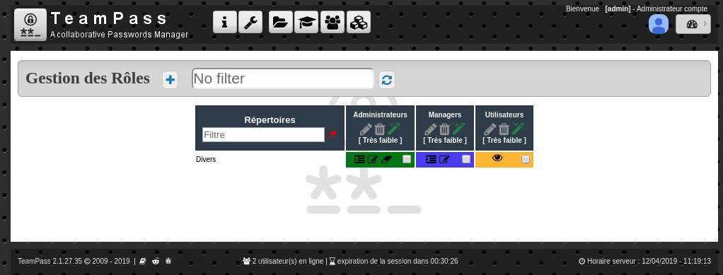 Permissions problem · Issue #2564 · nilsteampassnet/TeamPass · GitHub