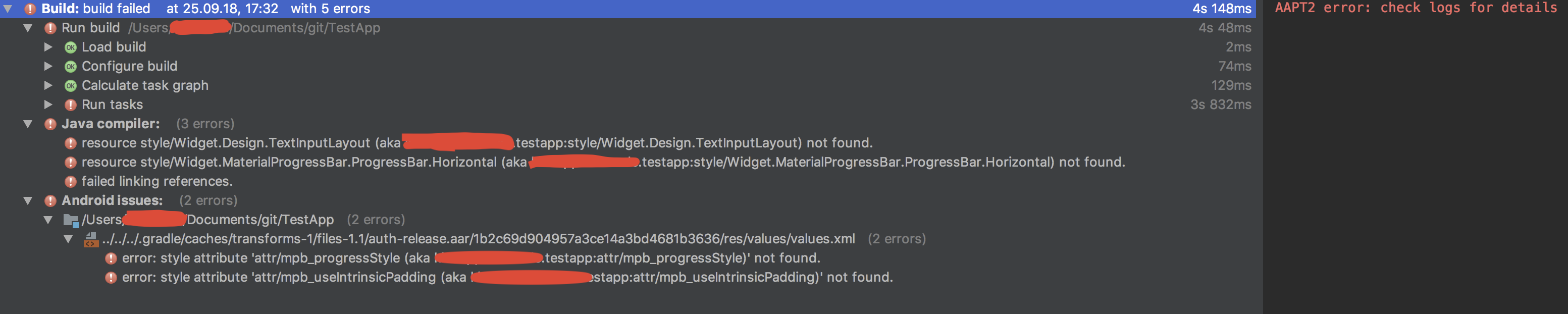 AAPT2 error while building auth-release.aar · Issue #1459 · firebase/FirebaseUI-Android · GitHub