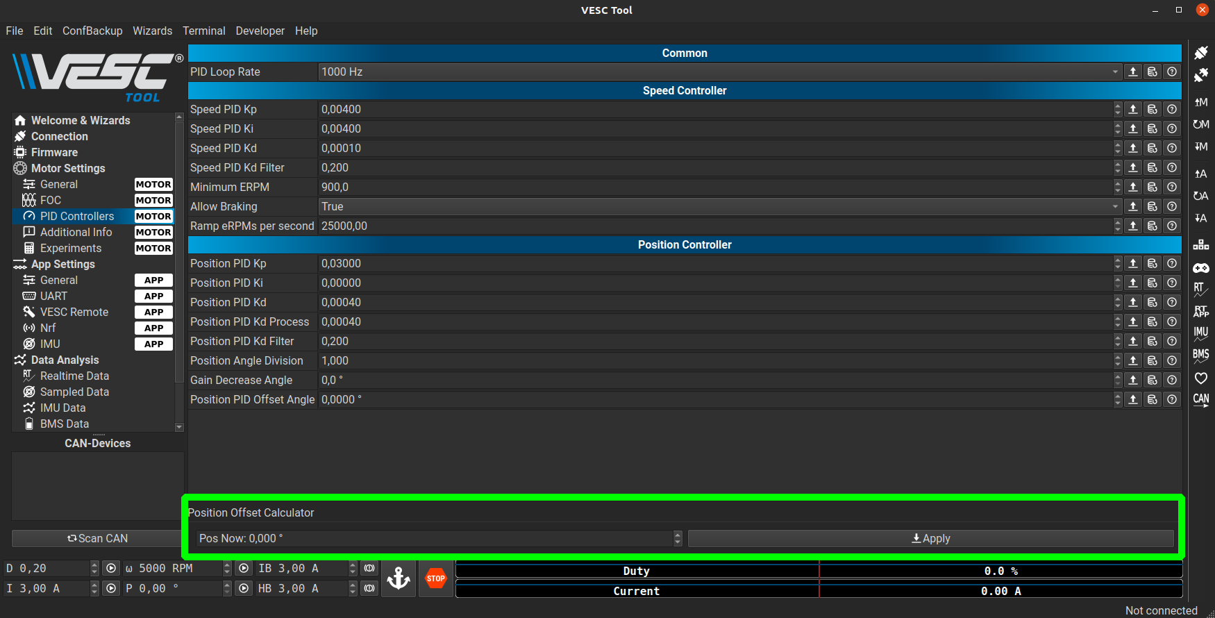 Use realitive instead of absolute position for pid position control · Issue #319 · vedderb/bldc ...