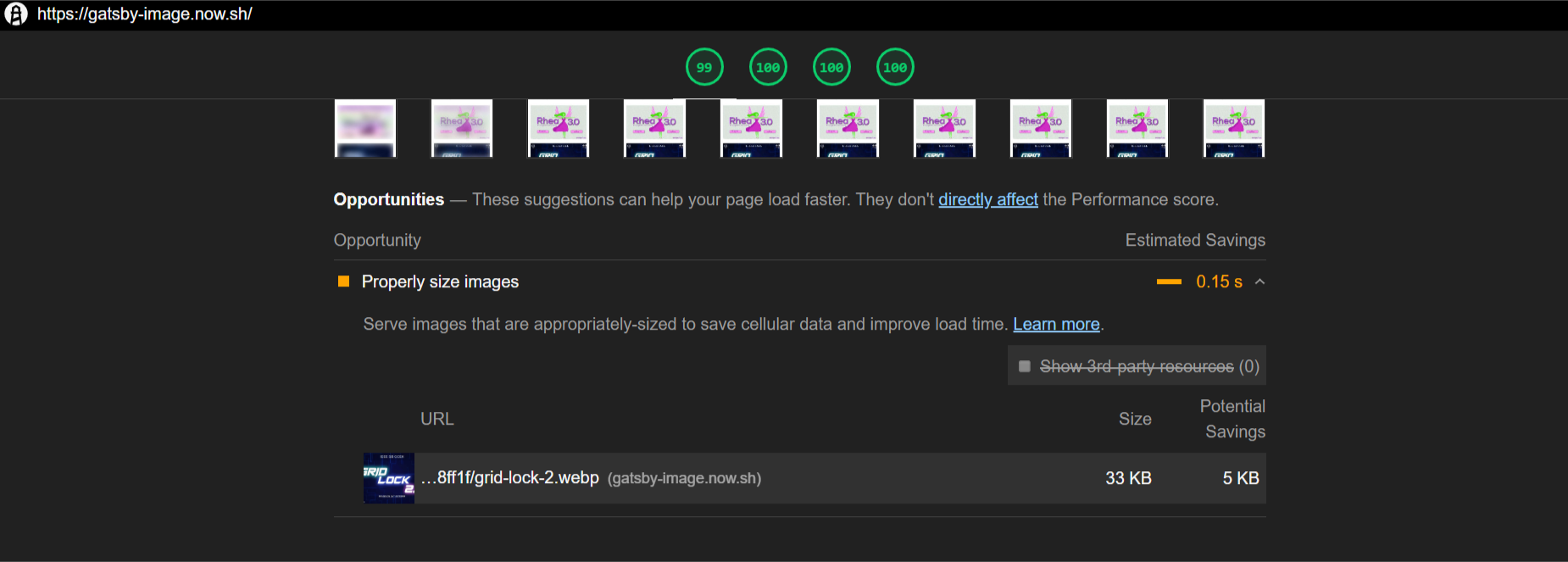 Lighthouse Audit Problem With Gatsby Image · Issue 20493 · Gatsbyjsgatsby · Github