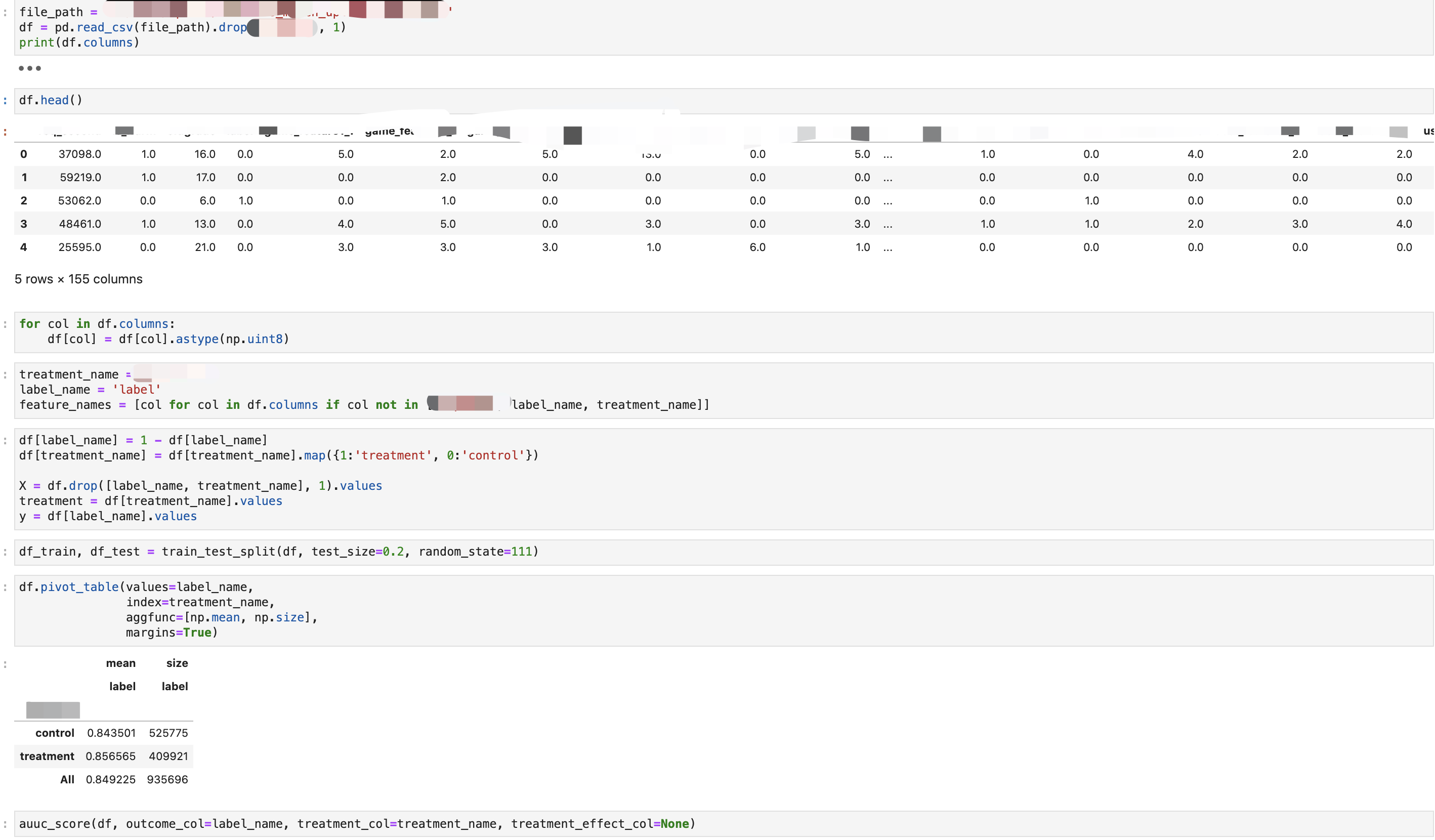 full memory is when run auuc_score function · Issue #411 · uber/causalml · GitHub