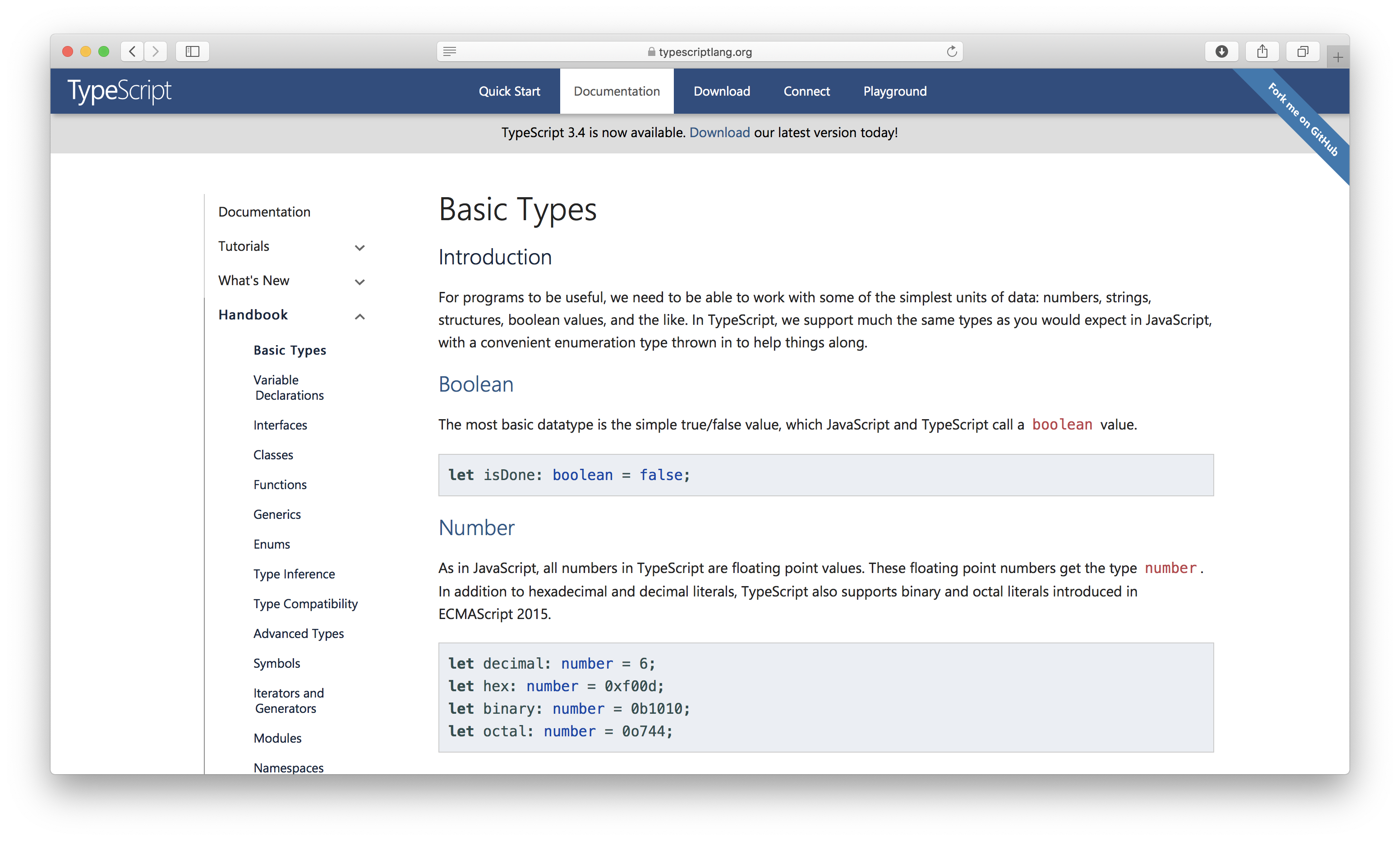 Typescript's Doc webpage has layout issue on Chrome · Issue #31108 · microsoft/TypeScript · GitHub