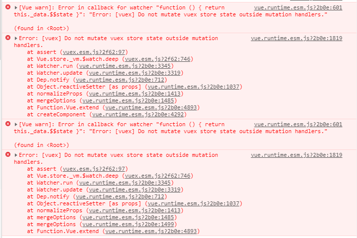 Vuex严格模式下报错 · Issue 1618 · Panjiachenvue Element Admin · Github