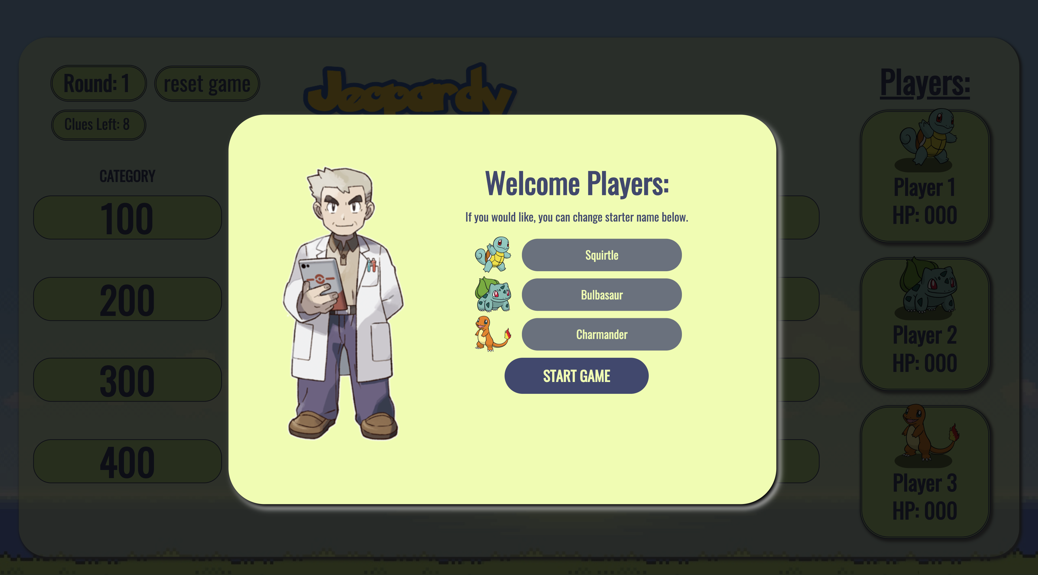 GitHub - raechelo/Pokemon-Jeopardy: This app is a rendition of the hit ...