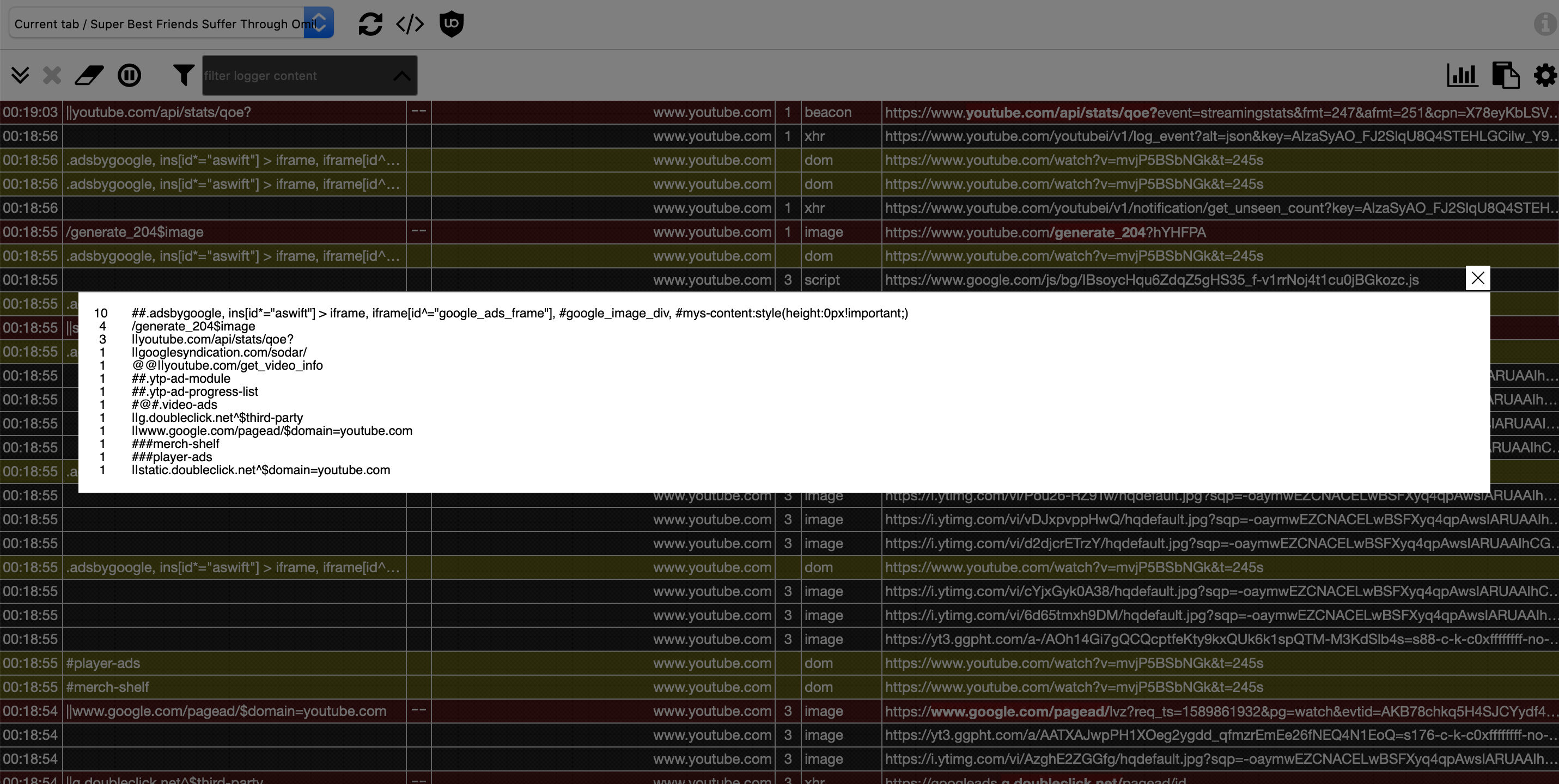 AdNauseam not working in Youtube · Issue #1658 · dhowe/AdNauseam · GitHub