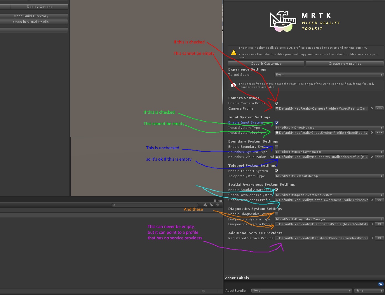 vNext: Log errors or warnings when MRTK profile fields are blank. · Issue #3094 · microsoft ...