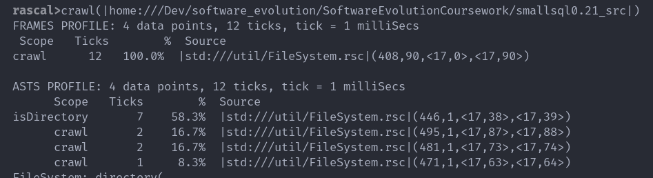 getASTs function taking excessively long to complete due to `project` scheme implementation ...