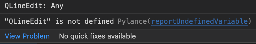 Pylance does not pick up on PySide6 dependency · Issue #3423 · microsoft/pylance-release · GitHub
