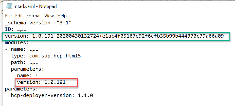 Incorrect Version In Created Mtadyaml File · Issue 736 · Sapcloud Mta Build Tool · Github