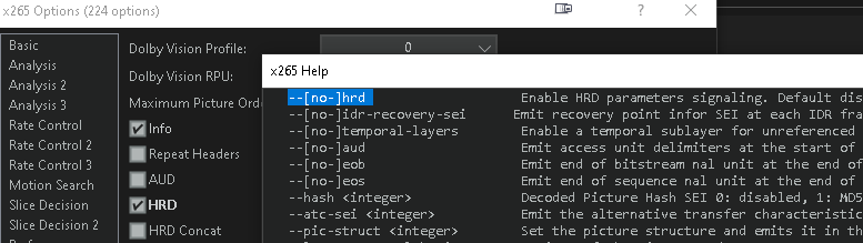 x265 "console help" doesn't function because "x265 Help.txt" is not being generated properly ...