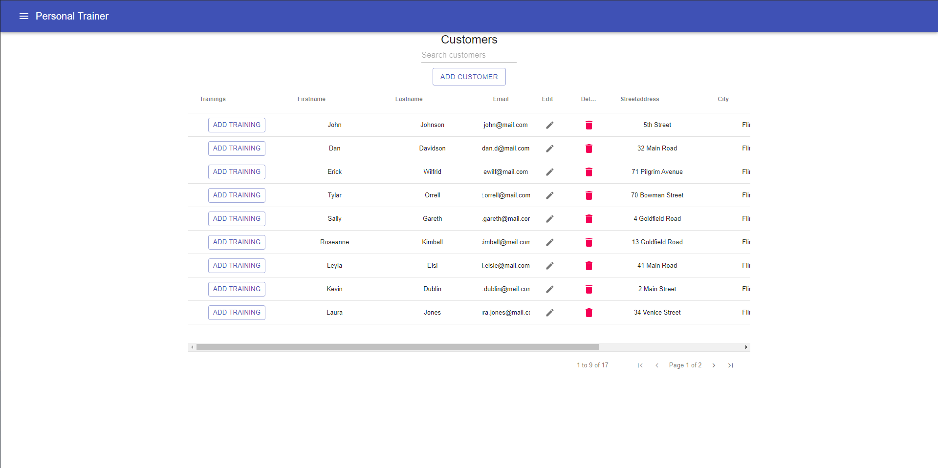 GitHub - komukal/react-personal-trainer: Personal trainer application ...